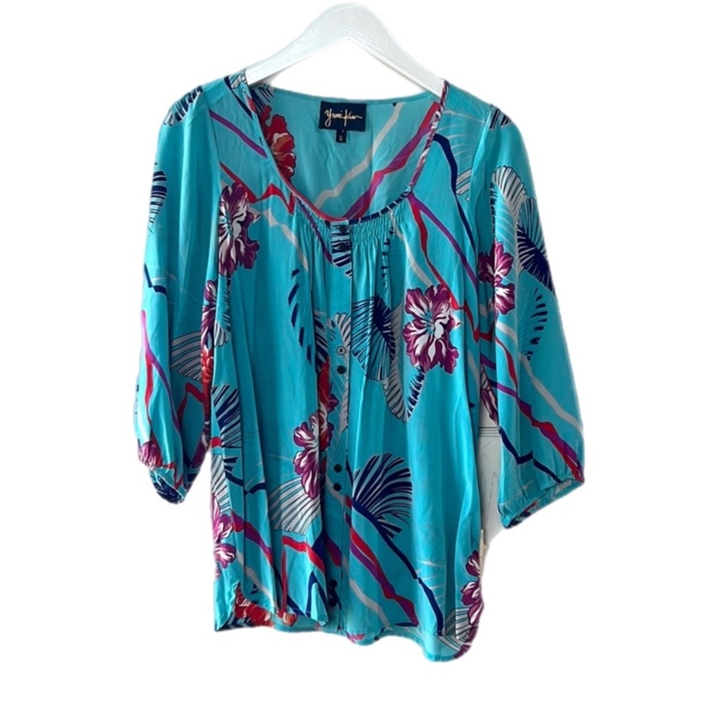 Yumi Kim Silk Floral Top - Gem